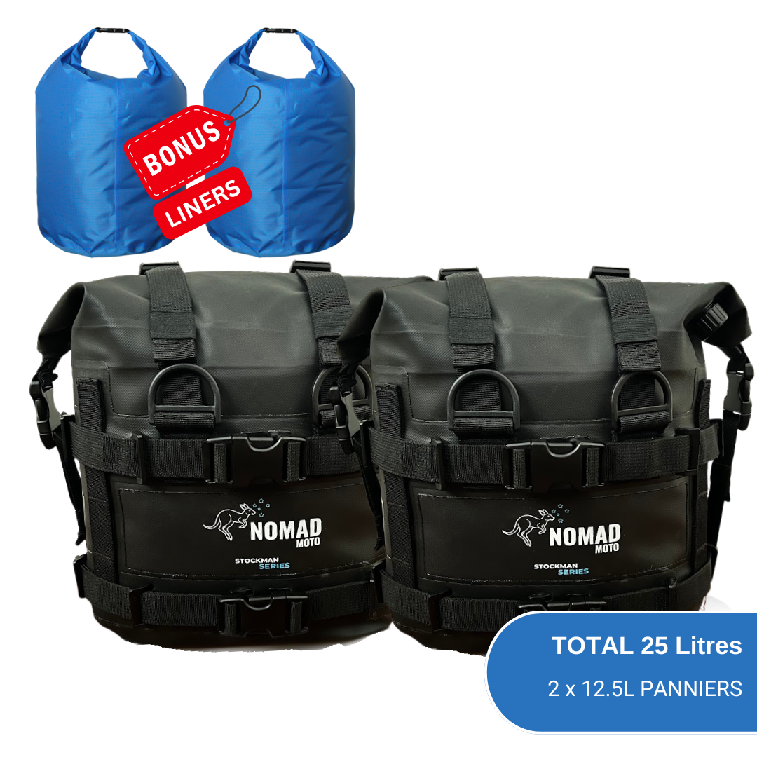Durable Soft Panniers for Adventure Riders and Touring